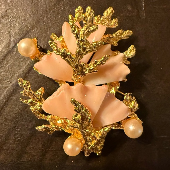 Swoboda | Jewelry | Rarevintage Swoboda Textured Gold Coral Reef With ...